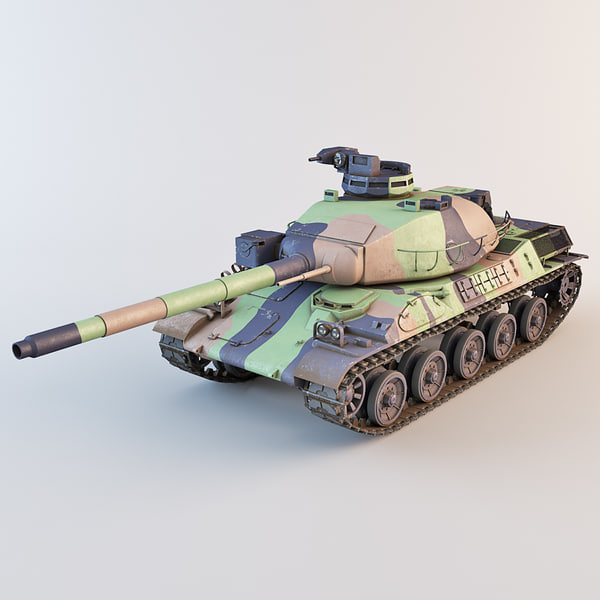 amx-32 france main battle tank 3d max