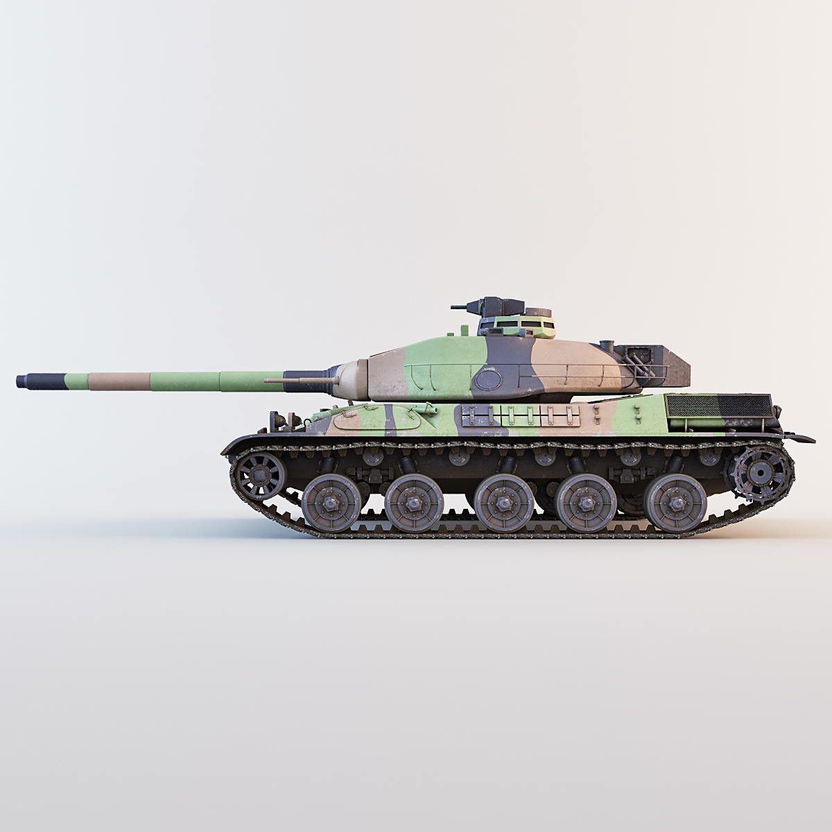 amx-32 france main battle tank 3d max