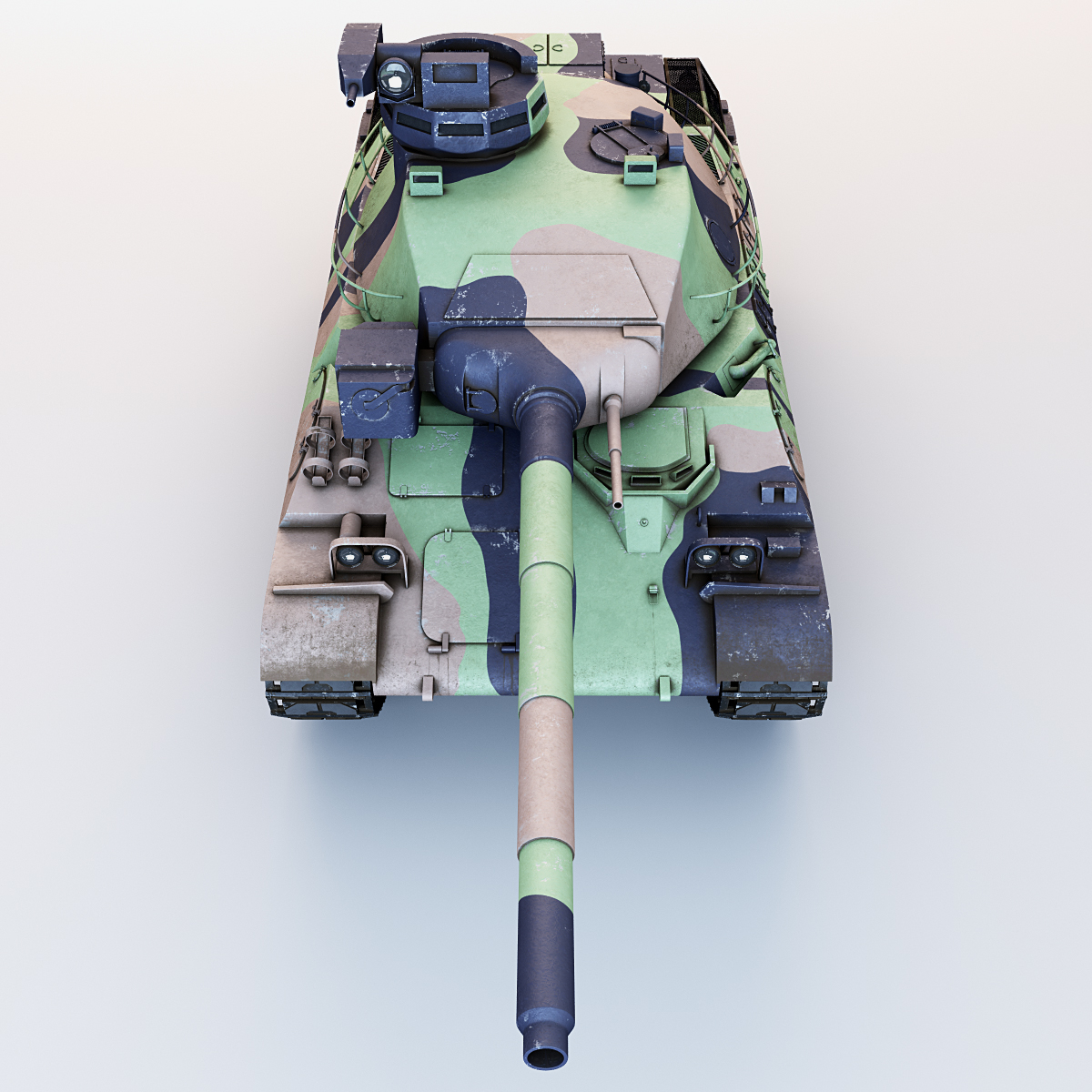 amx-32 france main battle tank 3d max