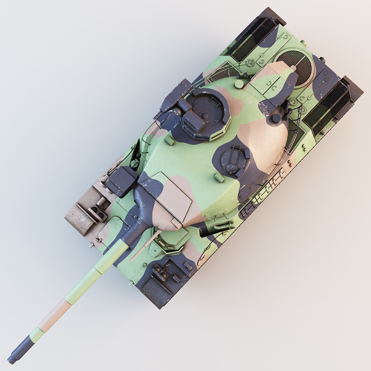 amx-32 france main battle tank 3d max