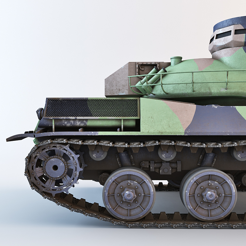 amx-32 france main battle tank 3d max