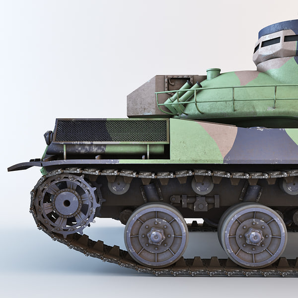 amx-32 france main battle tank 3d max
