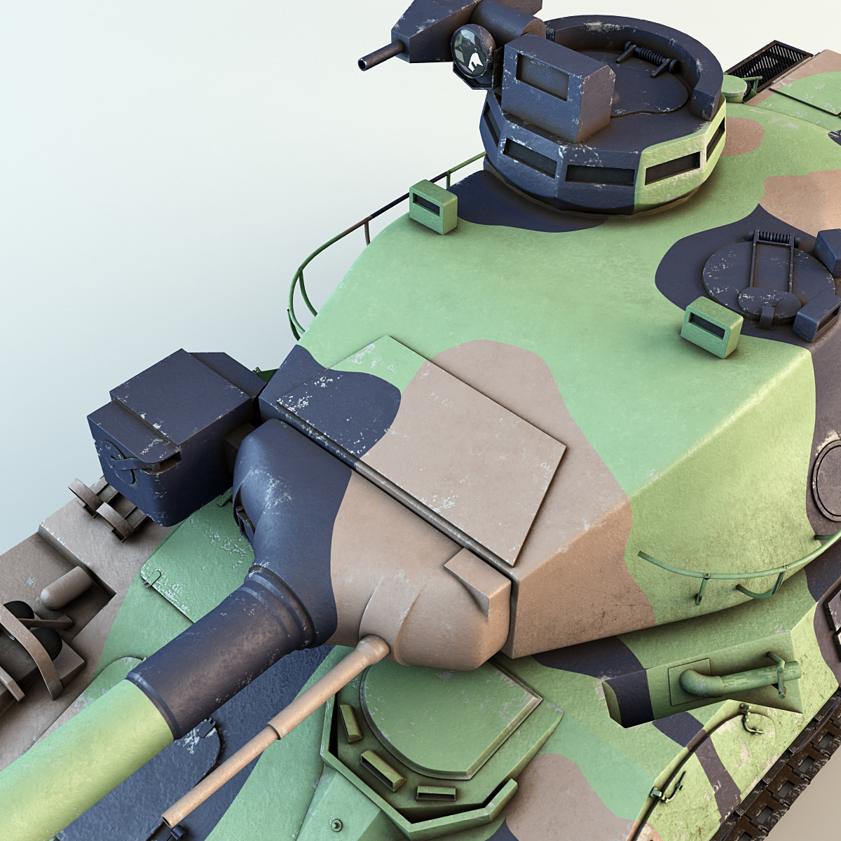 amx-32 france main battle tank 3d max