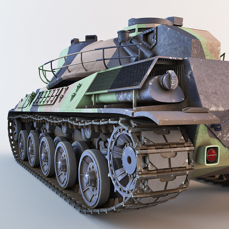 amx-32 france main battle tank 3d max
