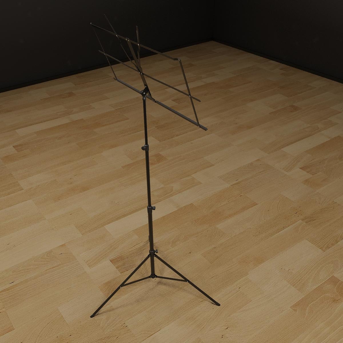 3d model music stand