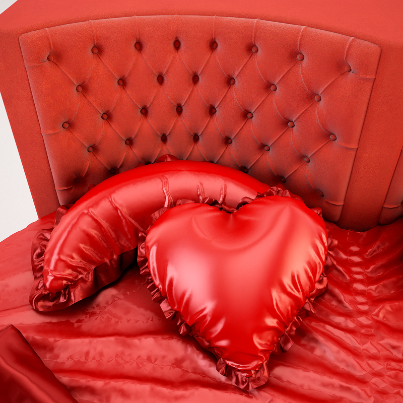 3ds max heart bed