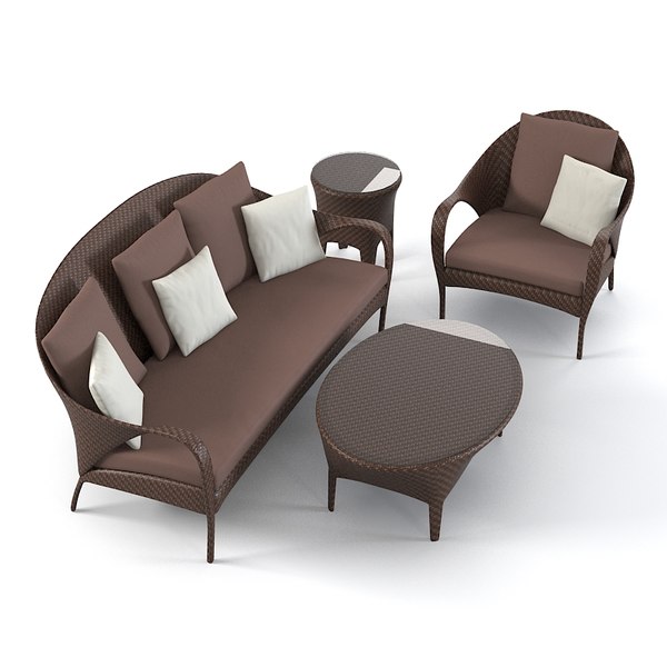 dedon tango oudoor furniture 3d model