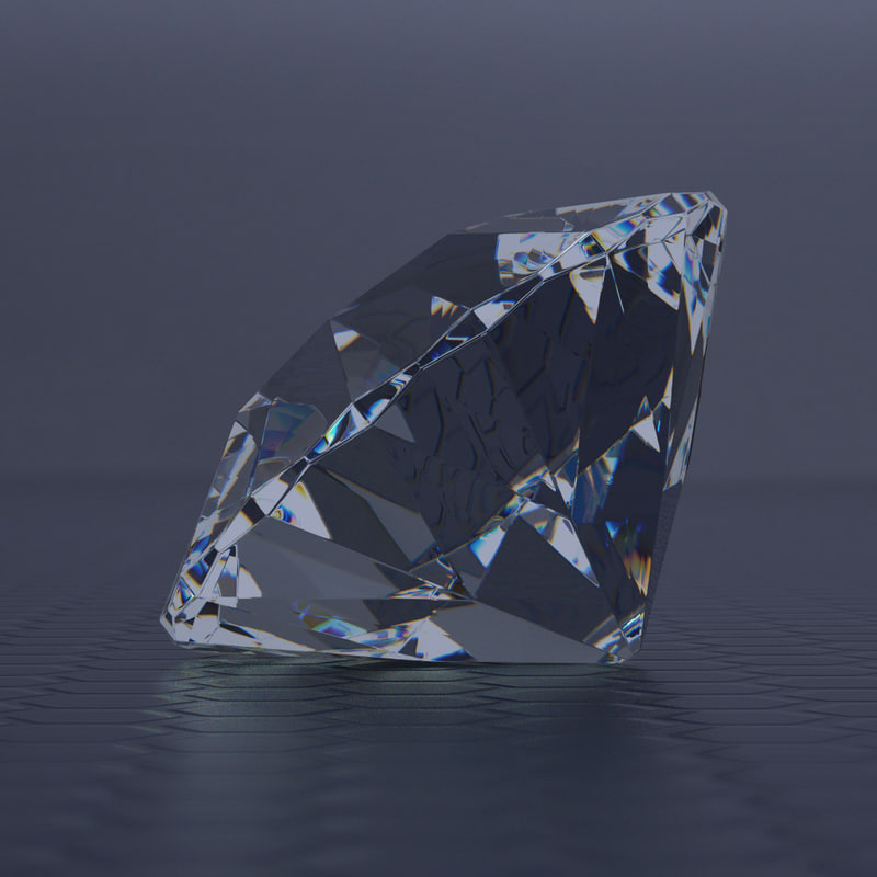 3d diamond materials model