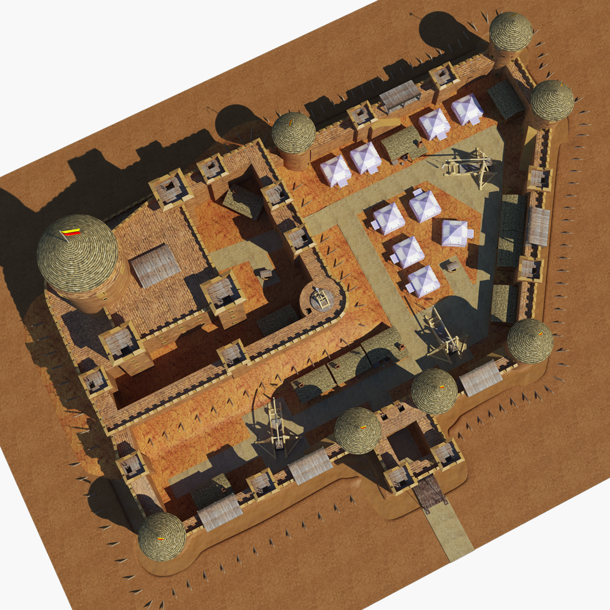 Castelo medieval Modelo 3D - TurboSquid 746108