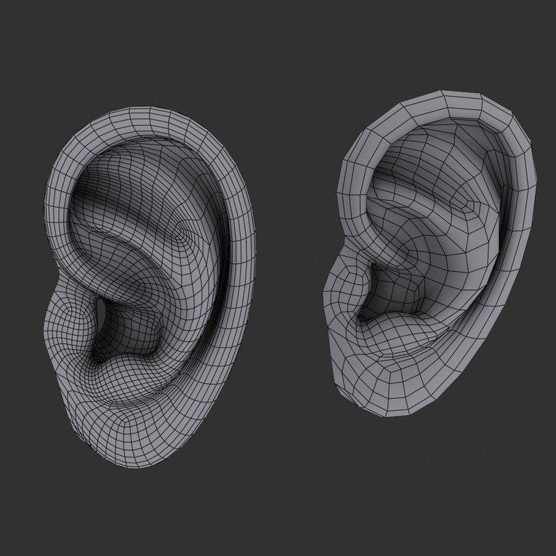 max realistic human ear