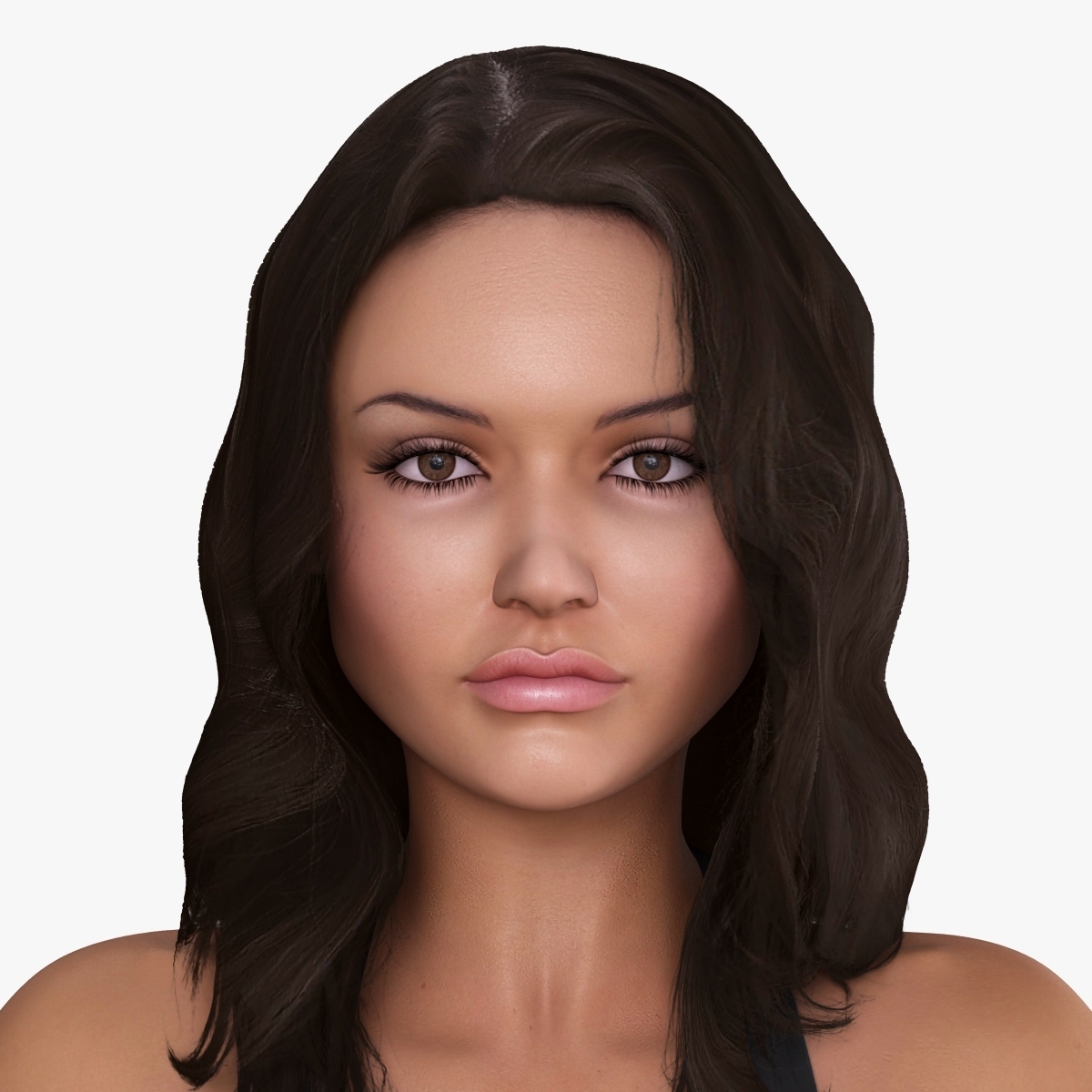 3dsmax american woman character allison