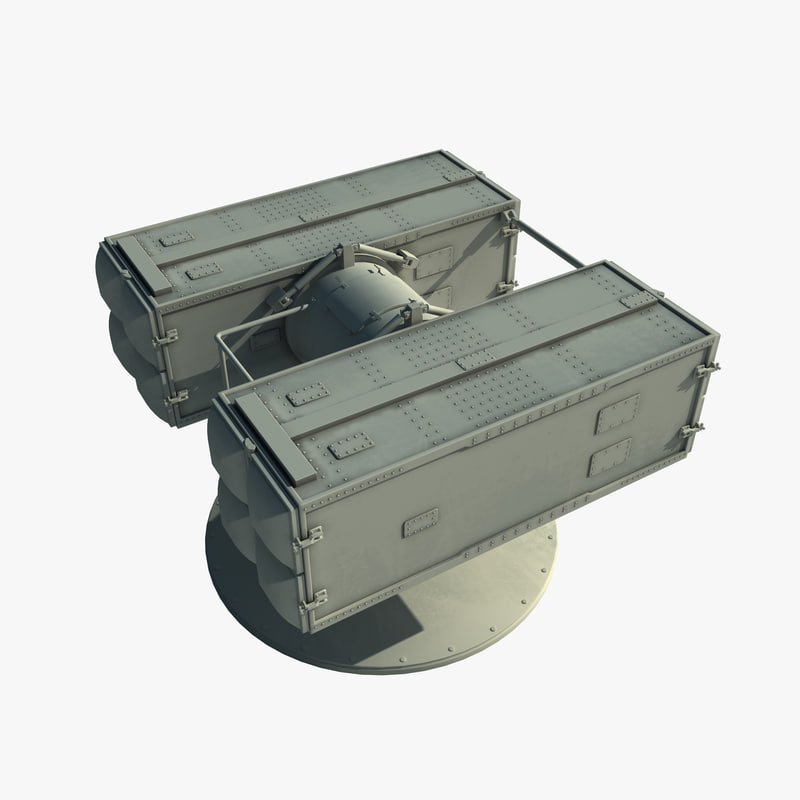 rim-7 sea sparrow missile launcher 3d max