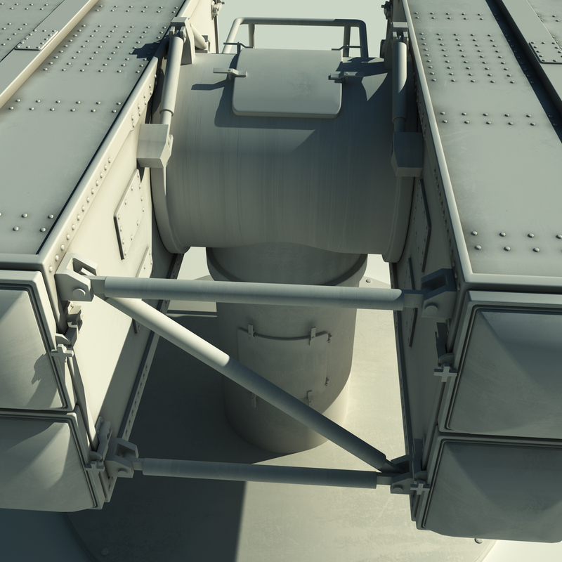 rim-7 sea sparrow missile launcher 3d max
