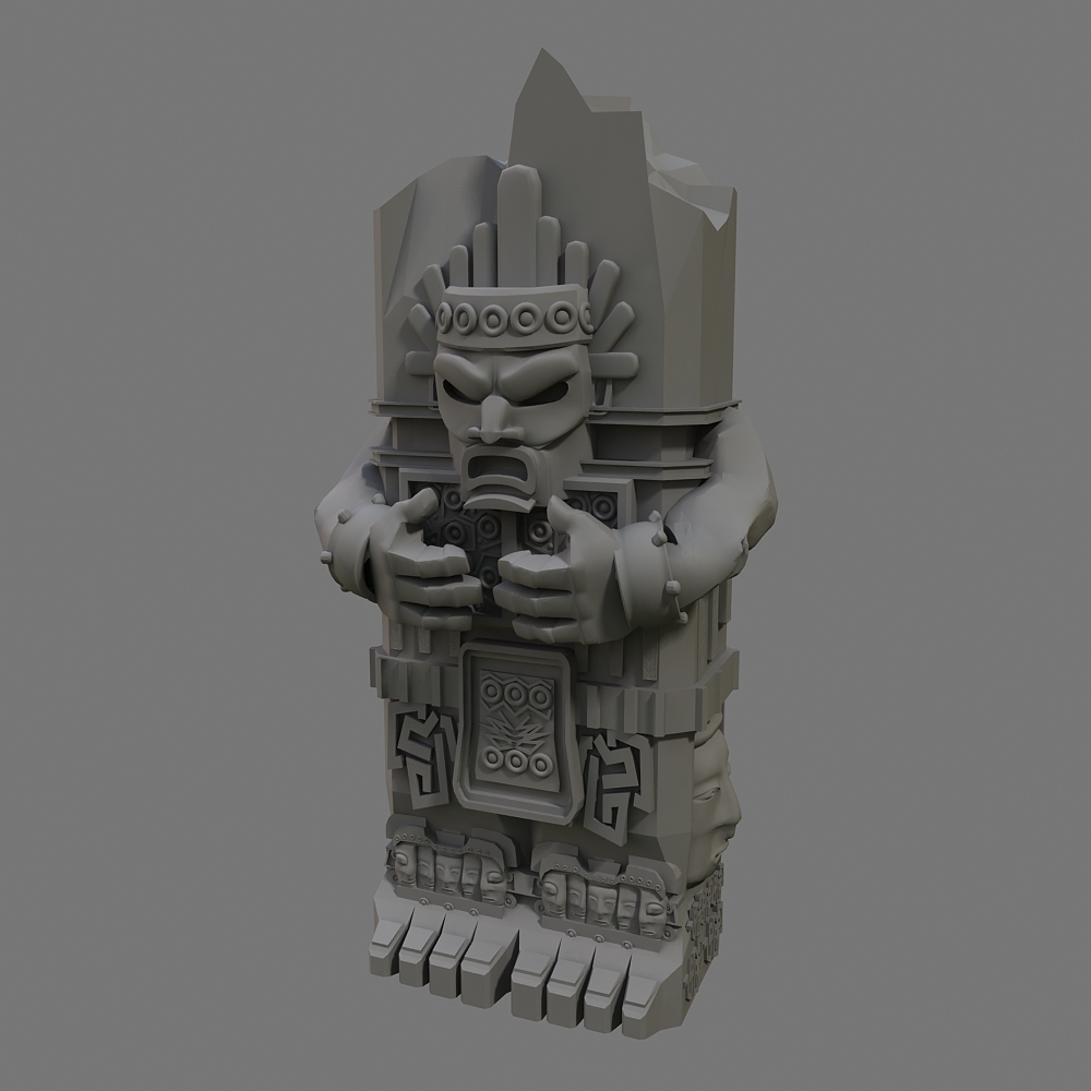 aztec stone 3d max