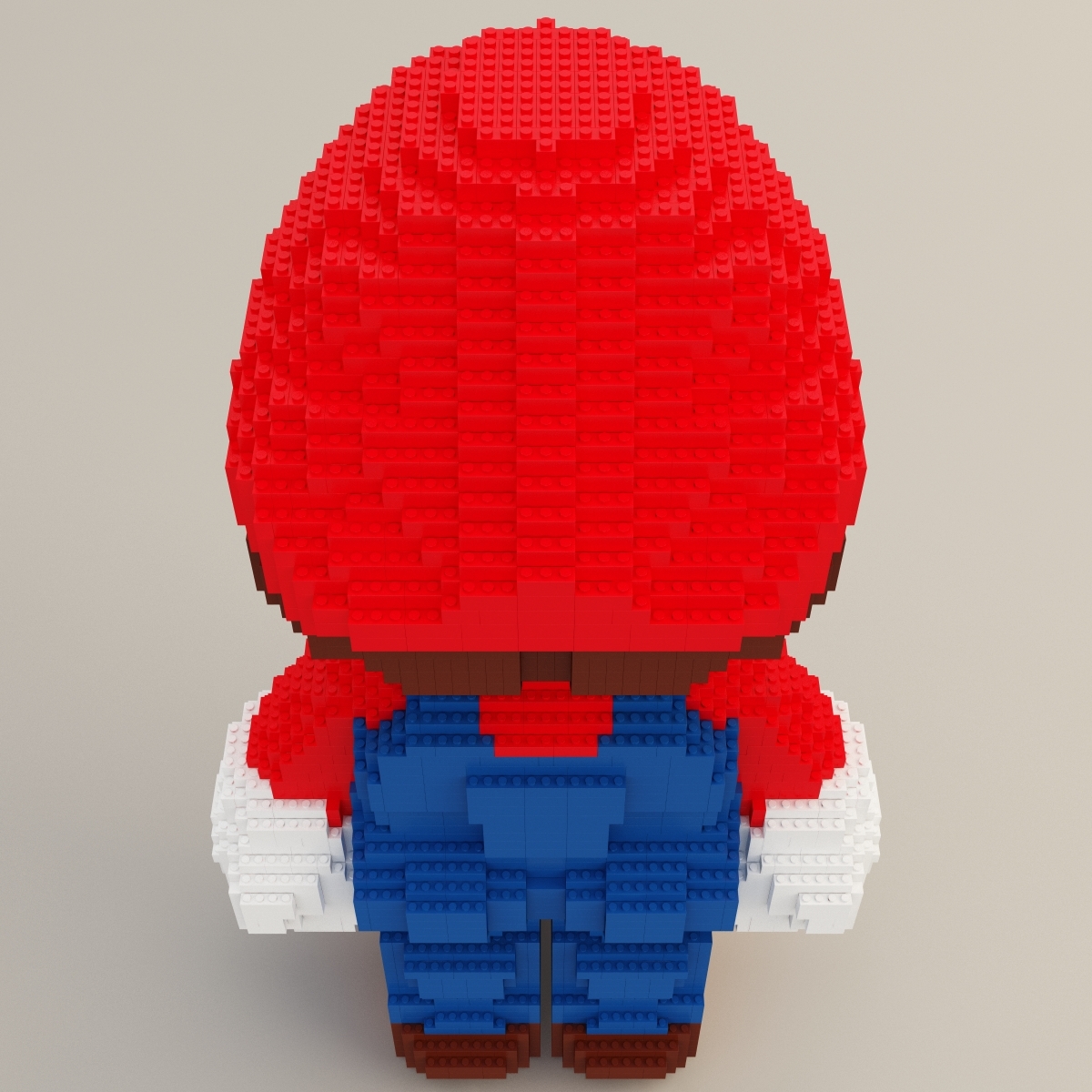 c4d lego mario modelled