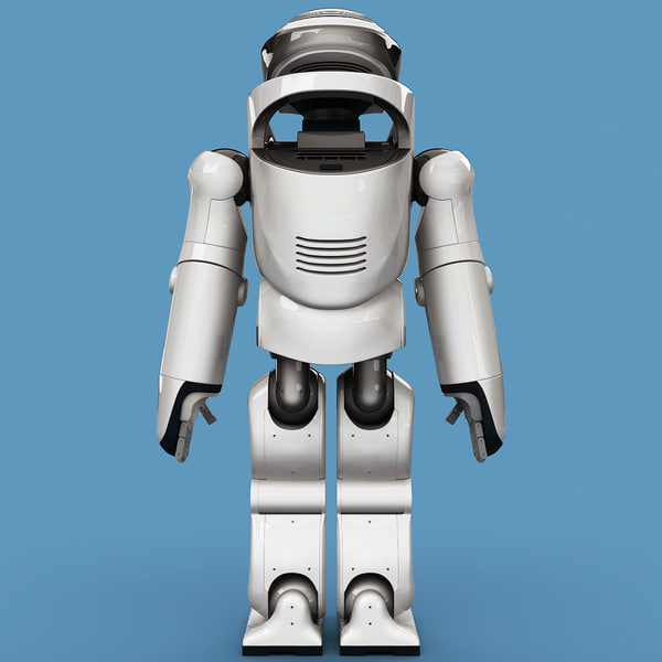 3d sony qrio robot rigged