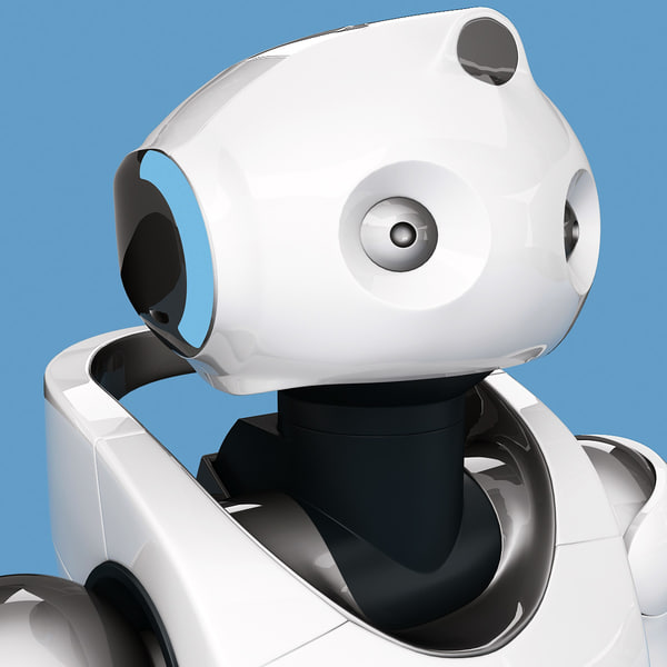 3d sony qrio robot rigged
