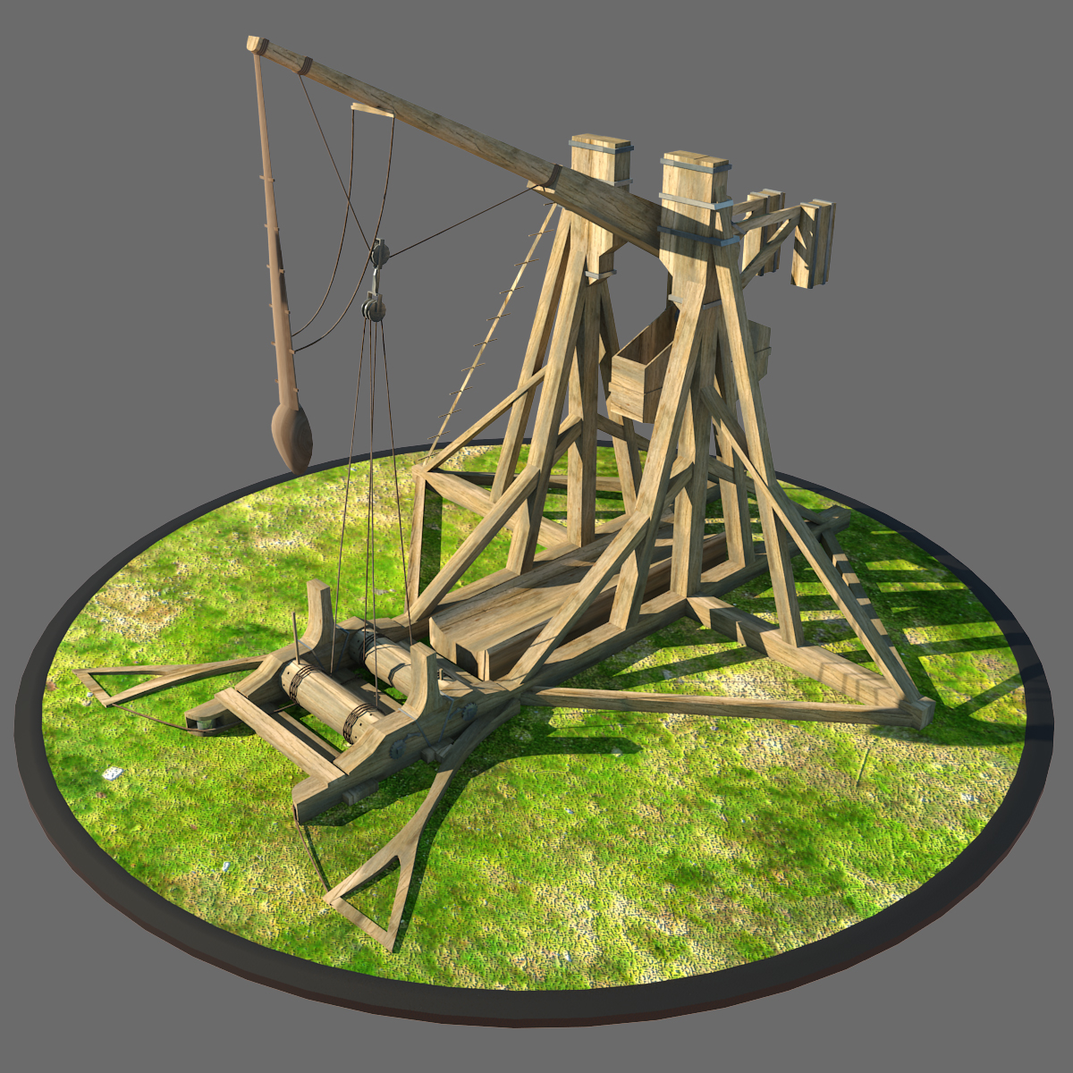 3d medieval trebuchet