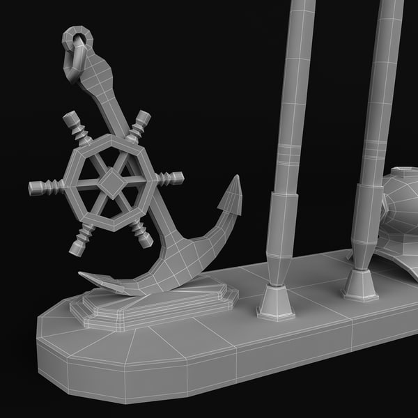 3d nautical desk set