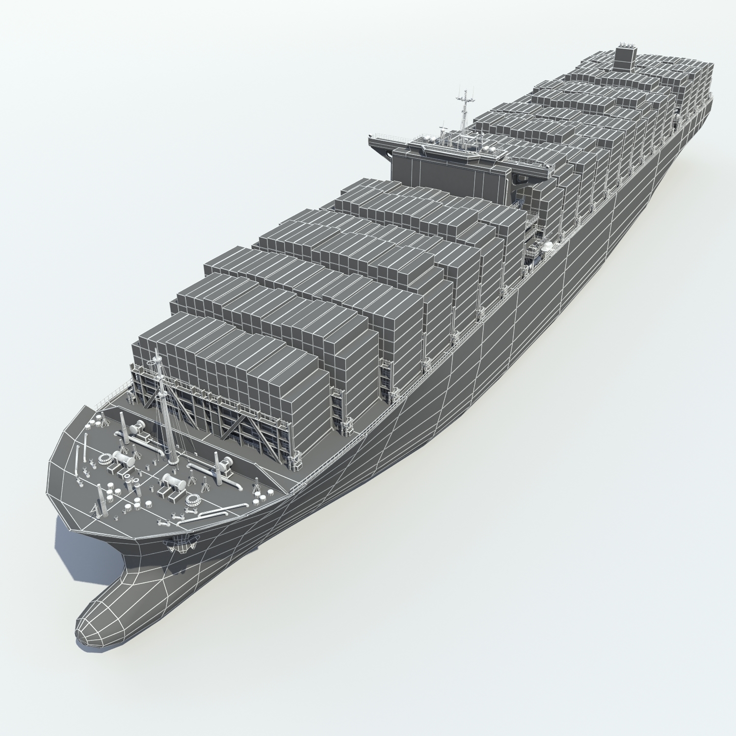 Navio porta-contentores Modelo 3D - TurboSquid 705335