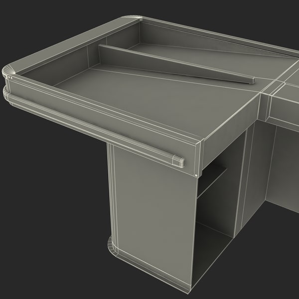 3d model cash counter 12