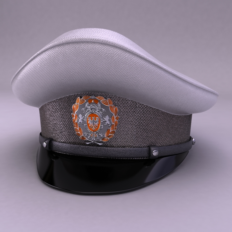 peaked cap 3d model