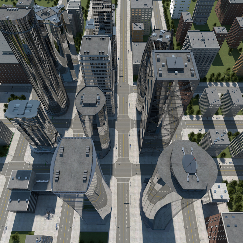 cityscape city 3d model