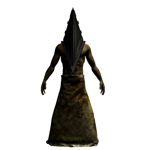 3d model scene pyramid head