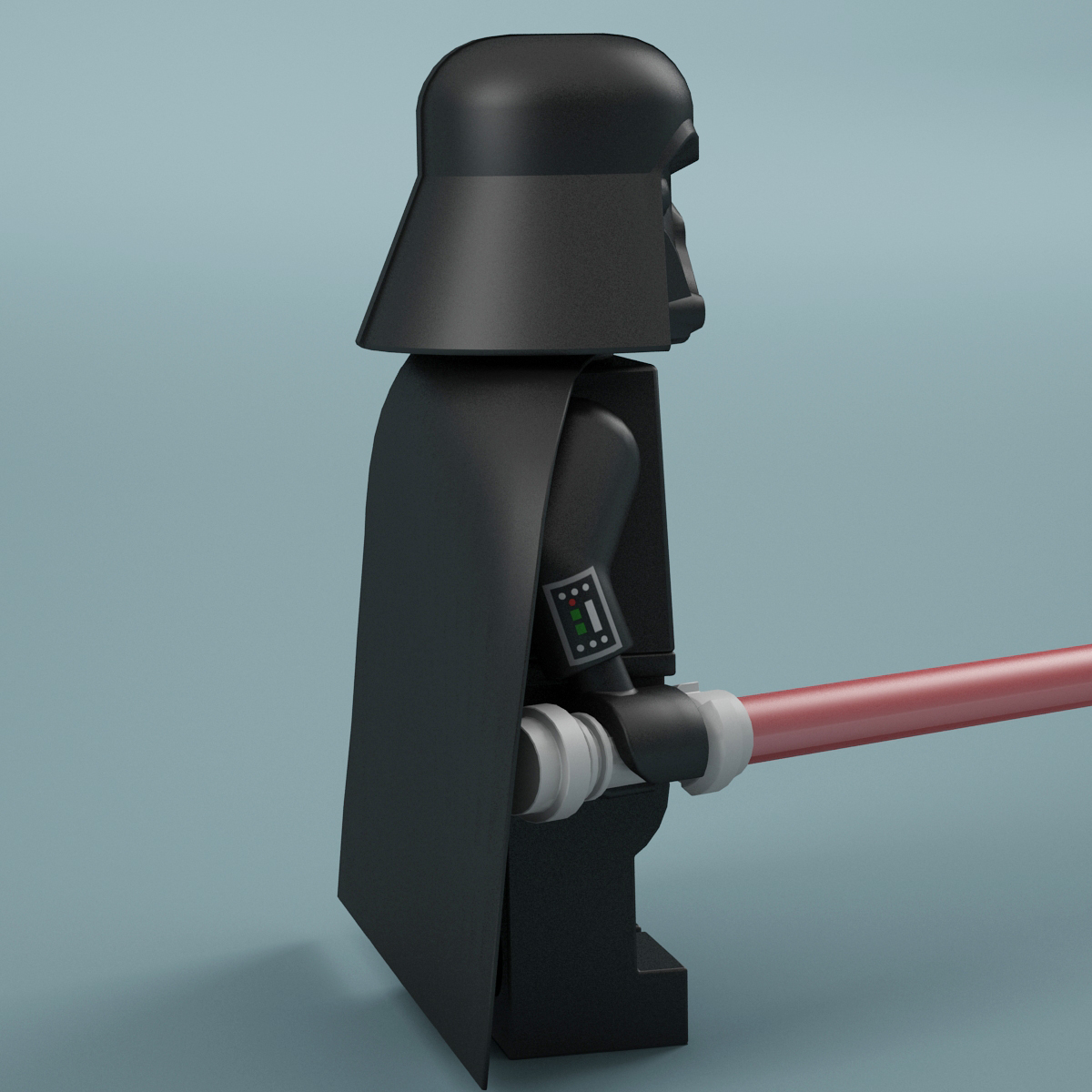 lego darth vader 3d model