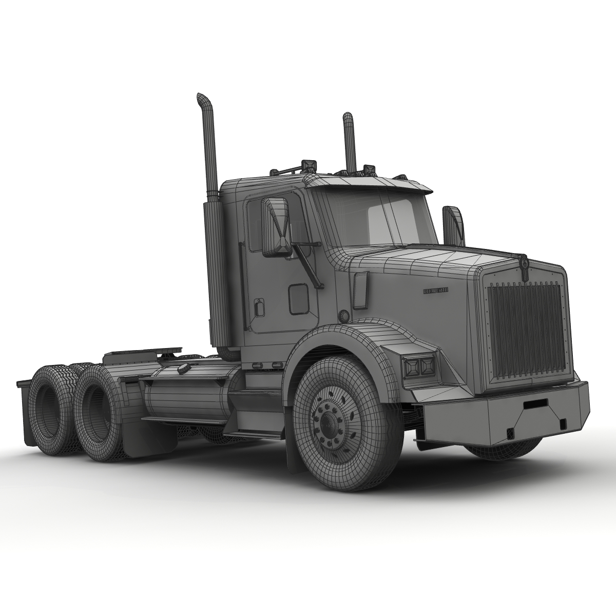 modelo 3d Kenworth T800 Daycab - TurboSquid 749248