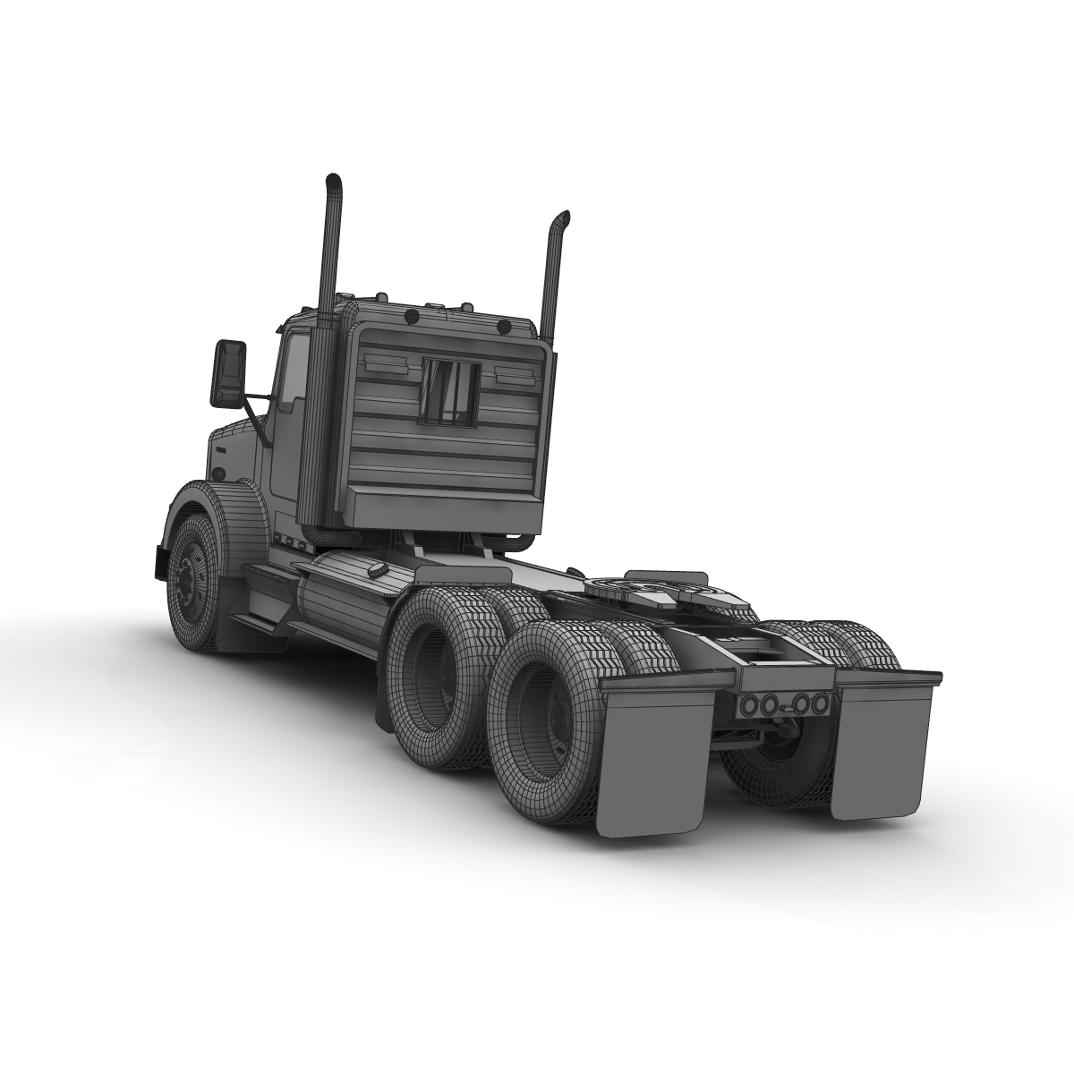 3d t800 daycab model
