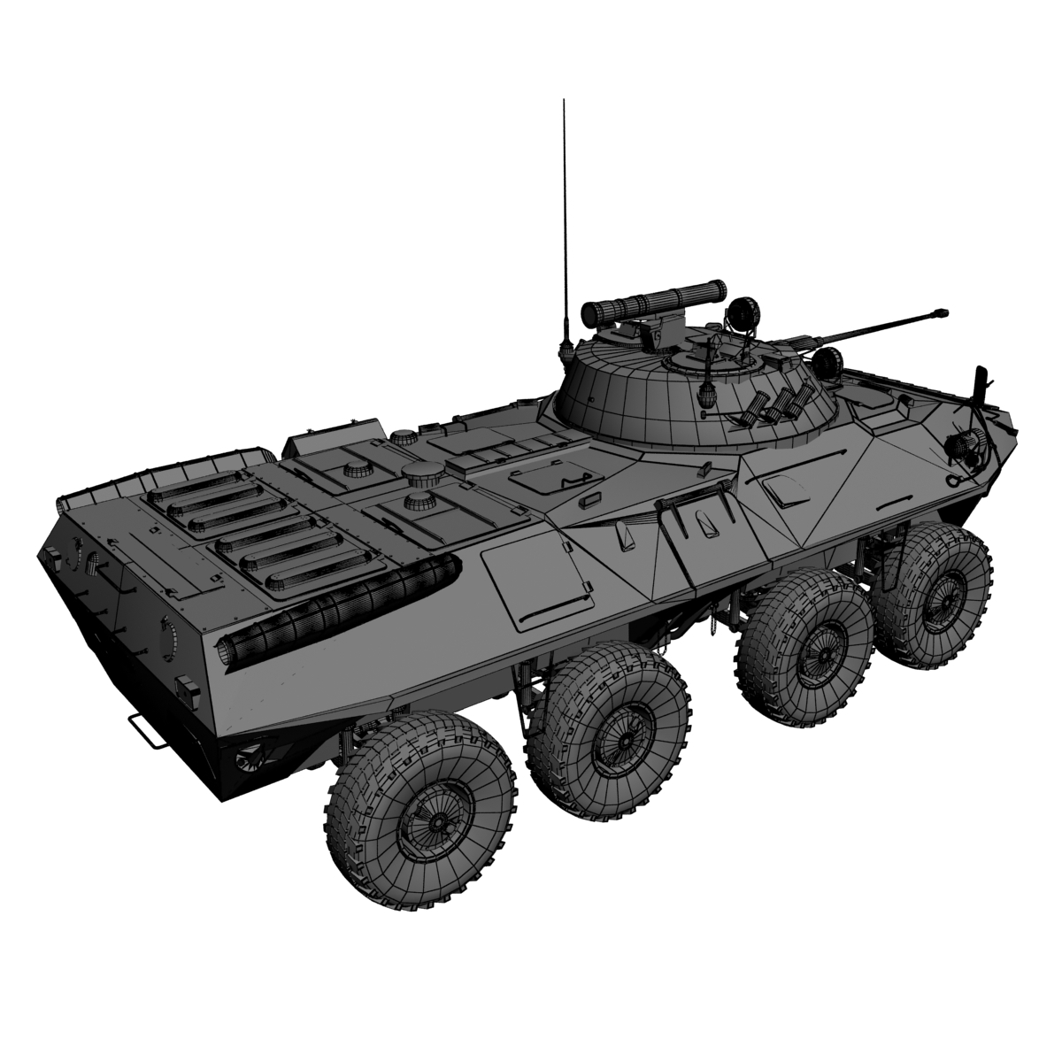 3d btr-90 armoured personnel model