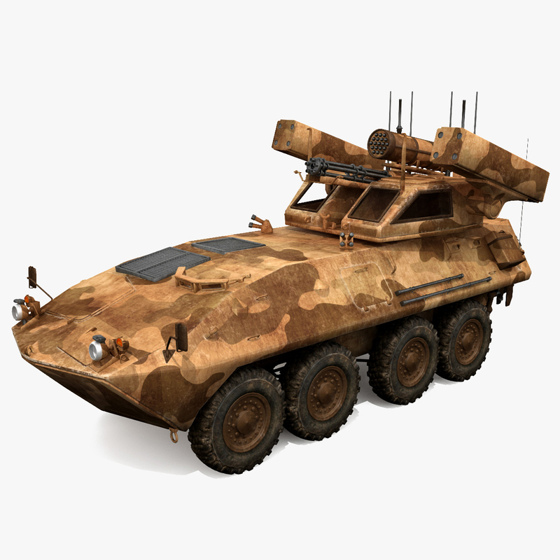 lav-ad air defense vehicle 3d model