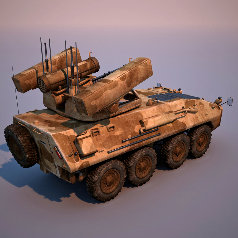 lav-ad air defense vehicle 3d model