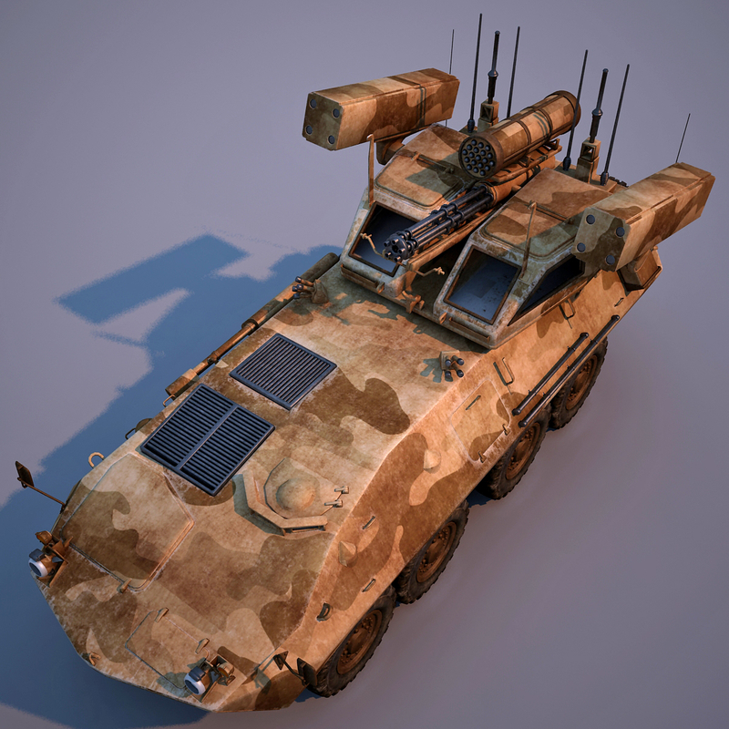 lav-ad air defense vehicle 3d model