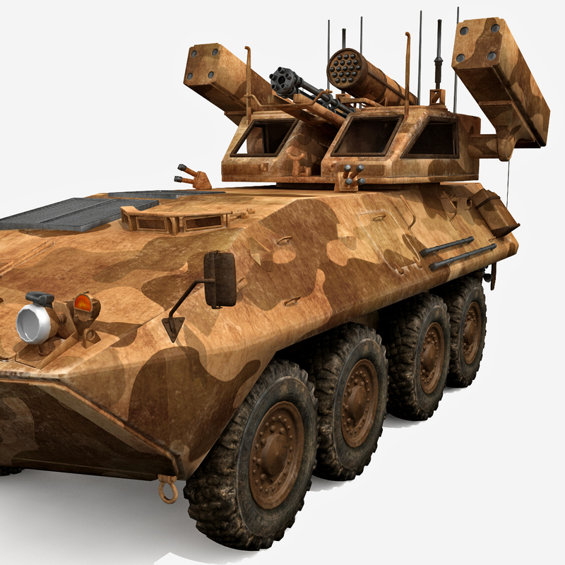 lav-ad air defense vehicle 3d model