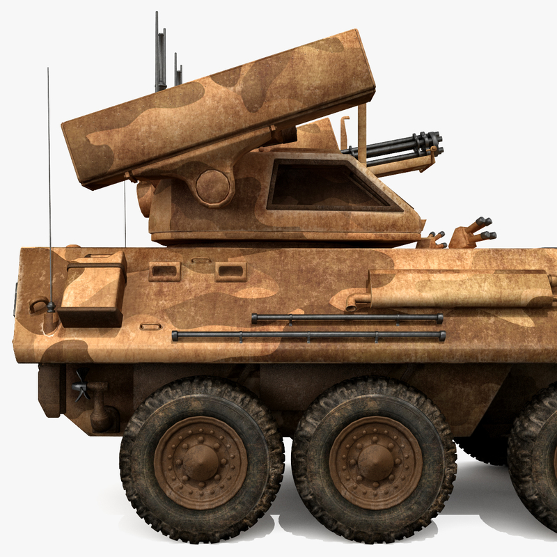 lav-ad air defense vehicle 3d model