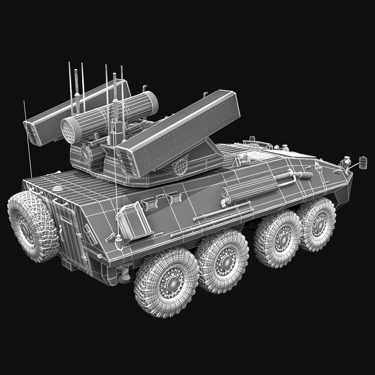 lav-ad air defense vehicle 3d model