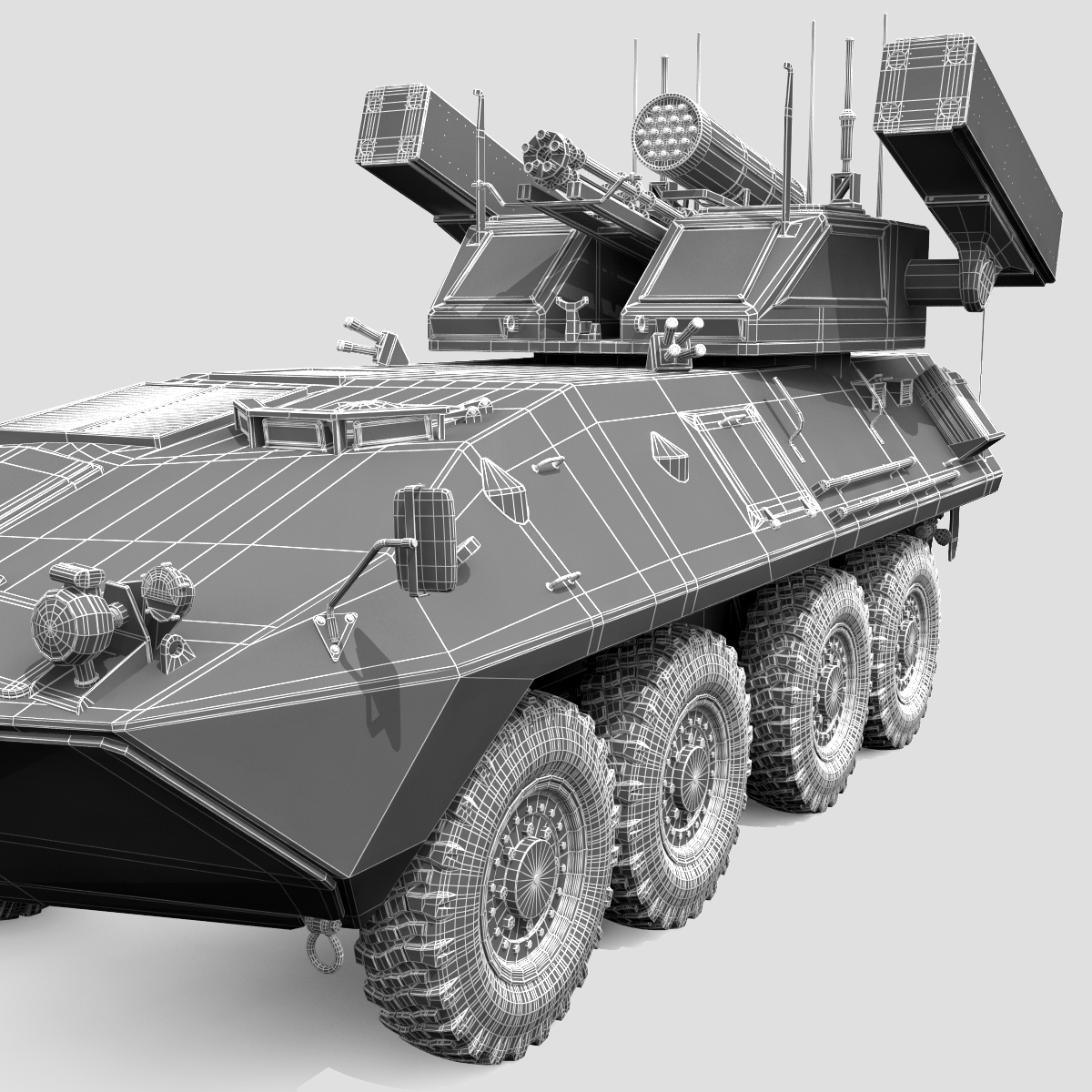 lav-ad air defense vehicle 3d model