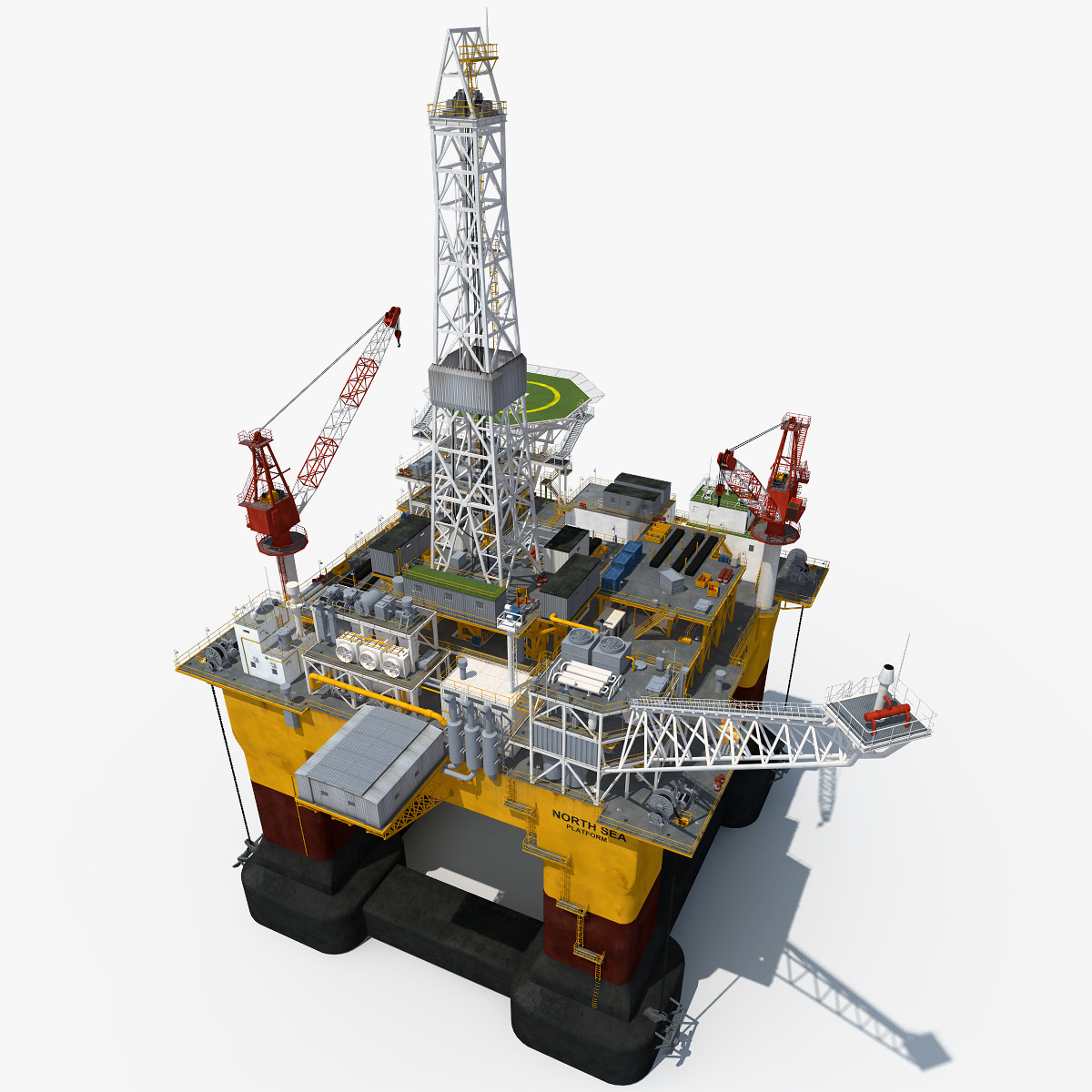 3d oil rig platform
