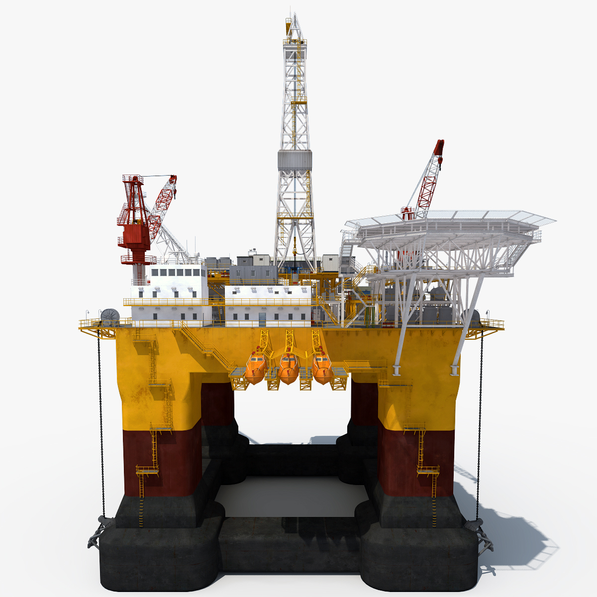3d oil rig platform