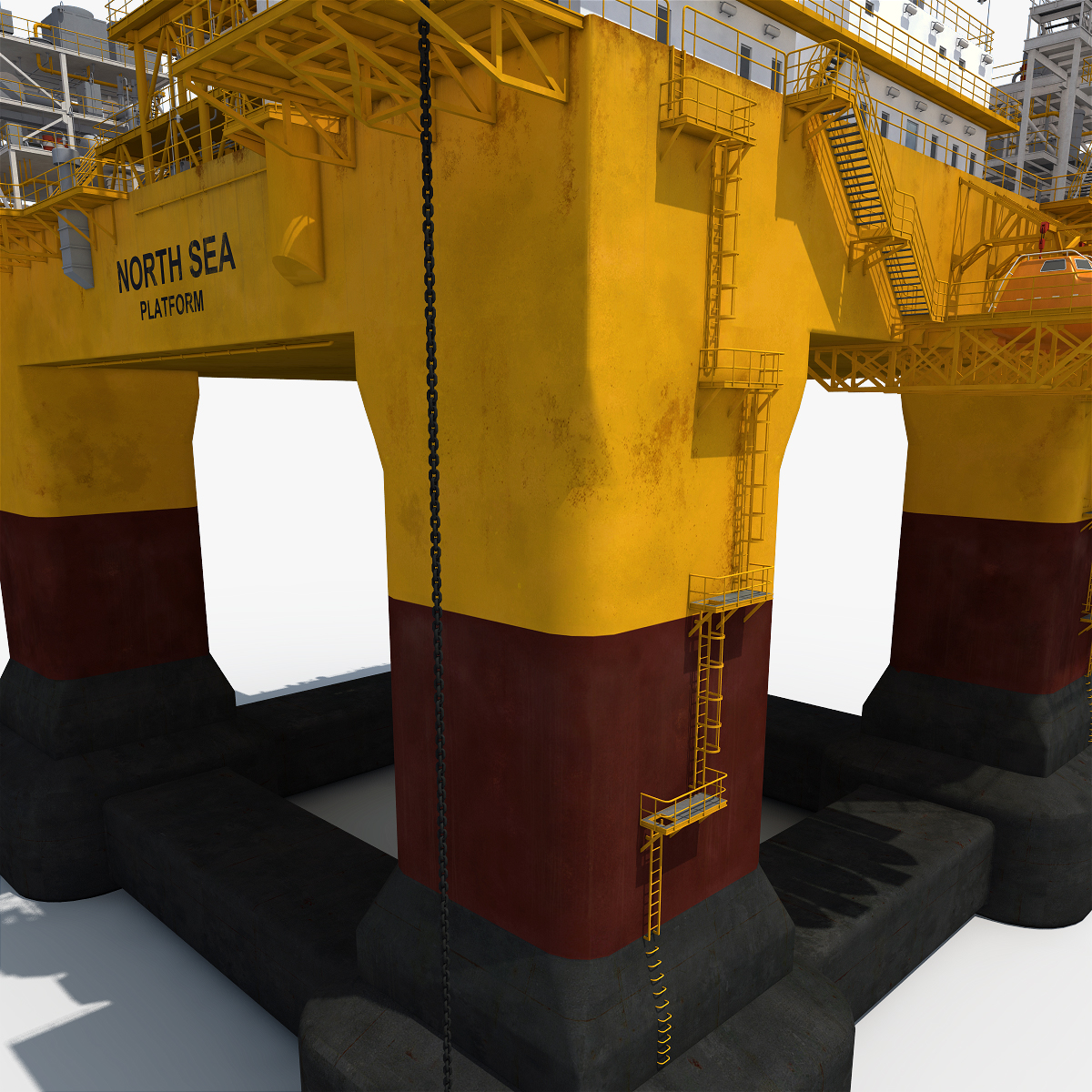 3d oil rig platform