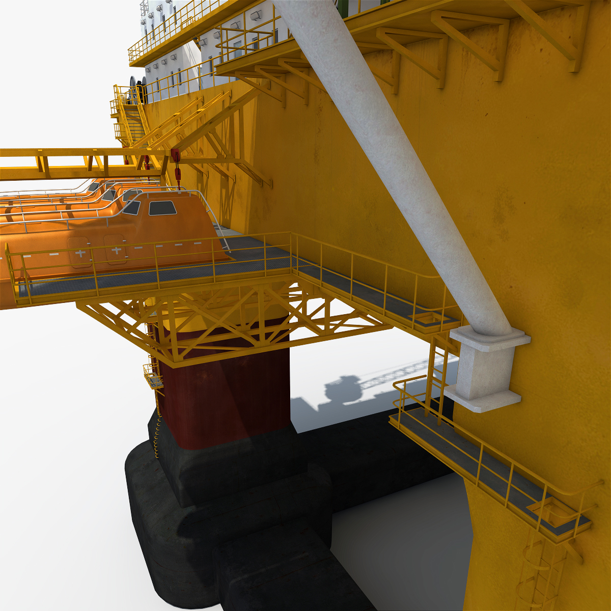 3d oil rig platform