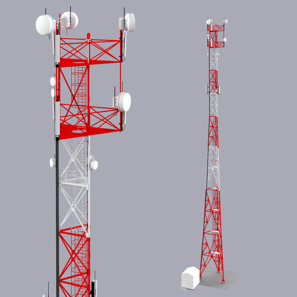 3d telecommunication tower