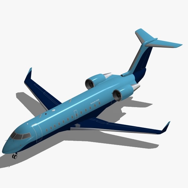 bombardier canadair regional crj-200 3d model