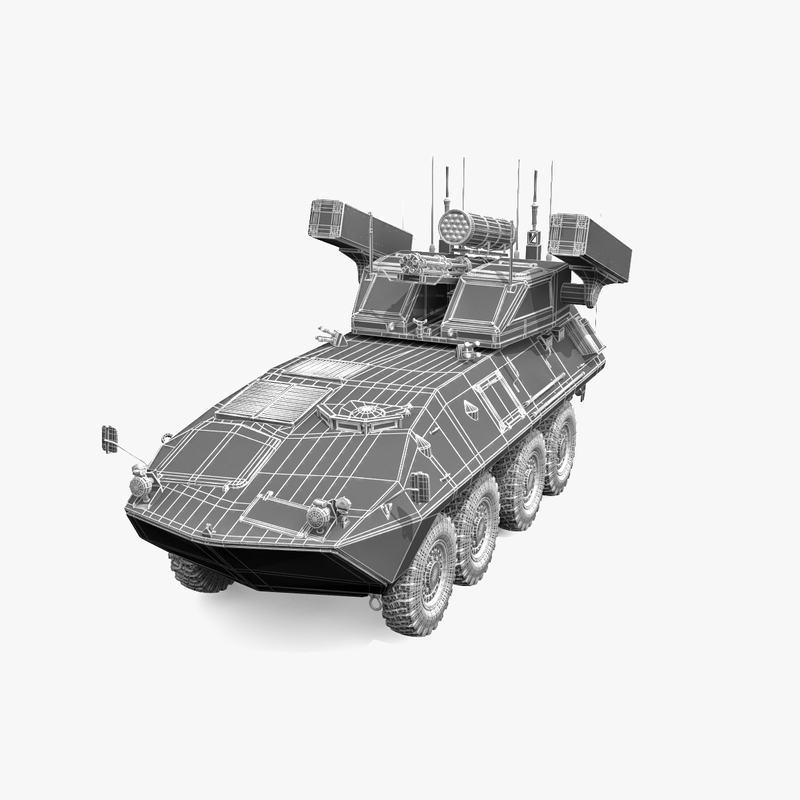 lav-ad air defense vehicle 3d model