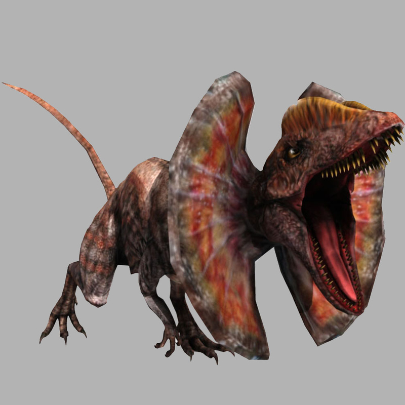 dilophosaurus rigged 3d ma