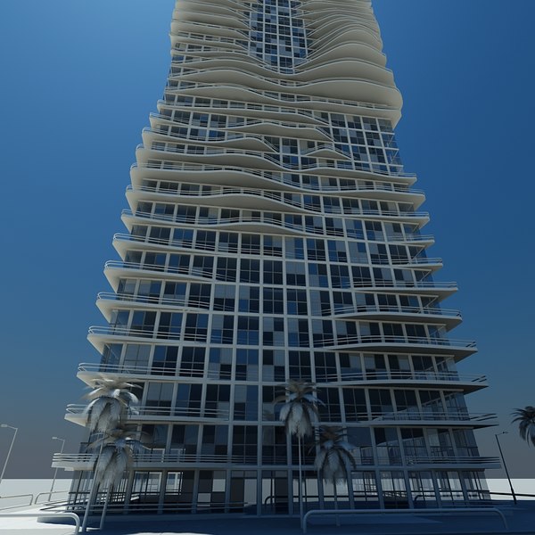 3d modern architectural model