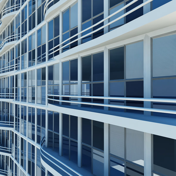 3d modern architectural model