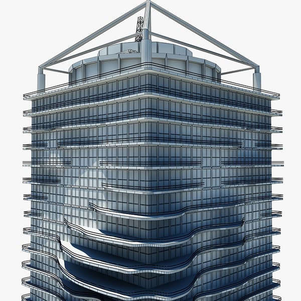 3d modern architectural model